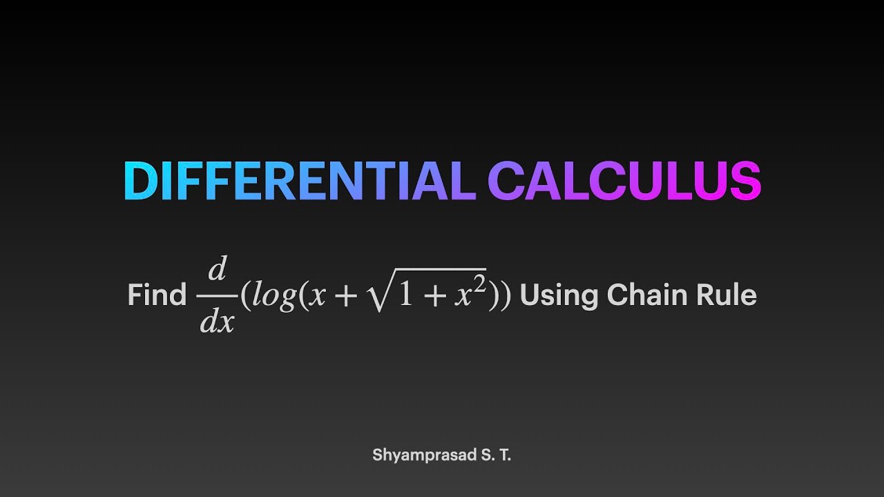 Very important chain rule problem - YouTube