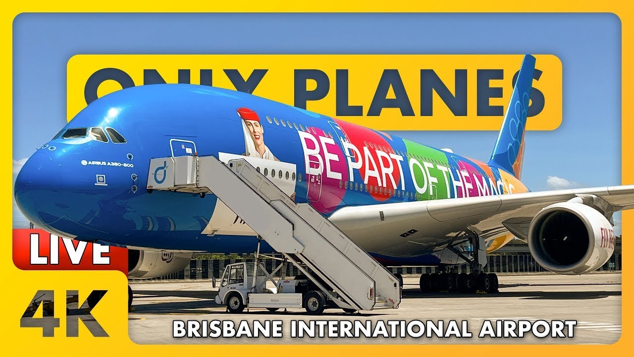 ️ LIVE! FRIDAY Plane Spotting at BNE + ATC - Brisbane International ...