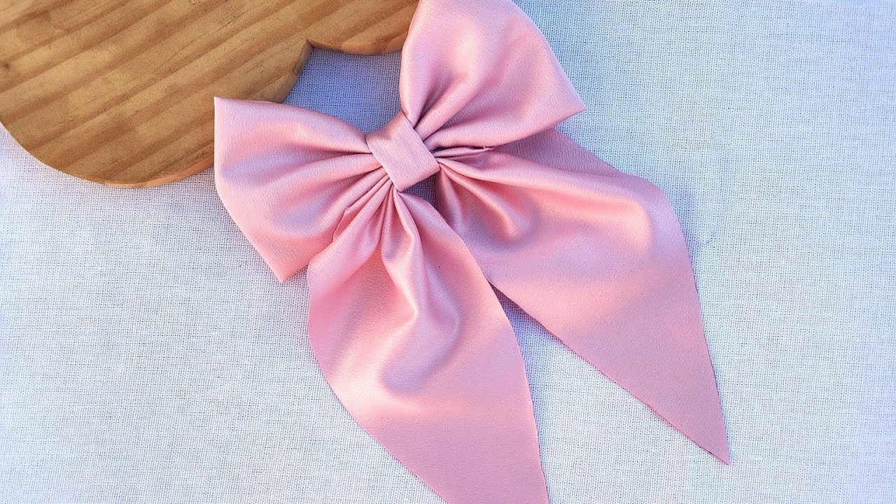 laço Virgínia, laço com pontas adulto e infantil, laço tecido, laço ...