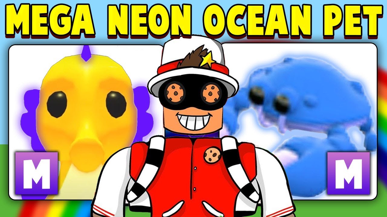 Making The *WORLD’S FIRST* MEGA OCEAN PETS! Adopt Me Mega Neon Crab ...