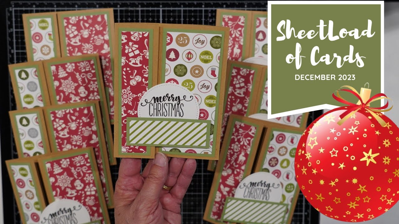 Quick Christmas Cards using SheetLoad of Cards | Dec 2023 - YouTube
