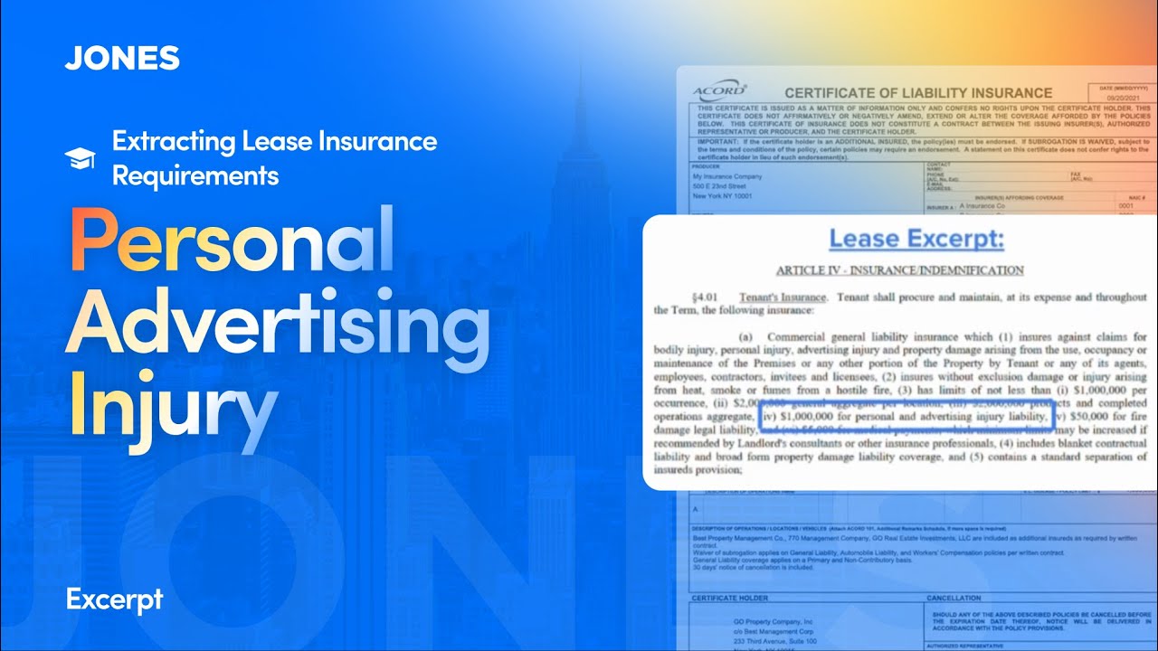 Reviewing Certificates of Insurance (COIs): Personal Advertising Injury ...