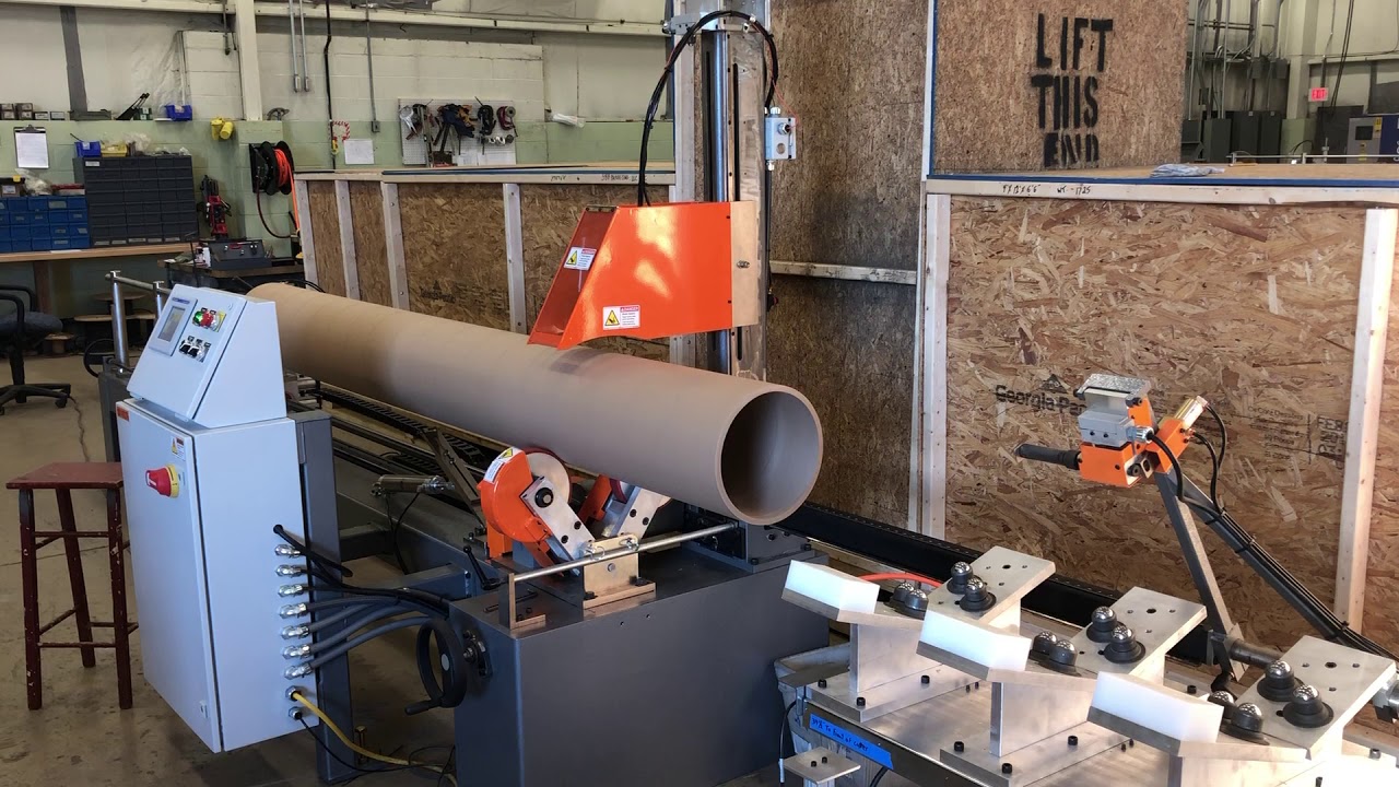 CT14 Core Cutter cutting a 12 Inch core - YouTube