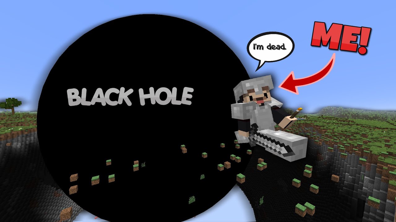 I Tried the BLACK HOLE Mod in Minecraft - YouTube