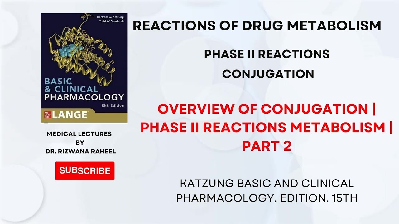 Overview of Conjugation | Phase II Reactions Metabolism | Part 2 | # ...
