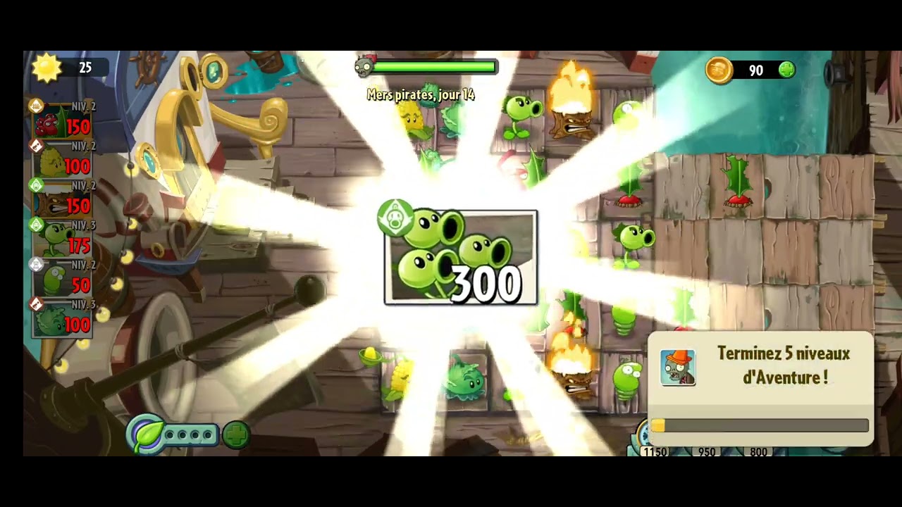 pvz 2 game 5 boss fight pirate #plant #zombie #pvz2 # ...
