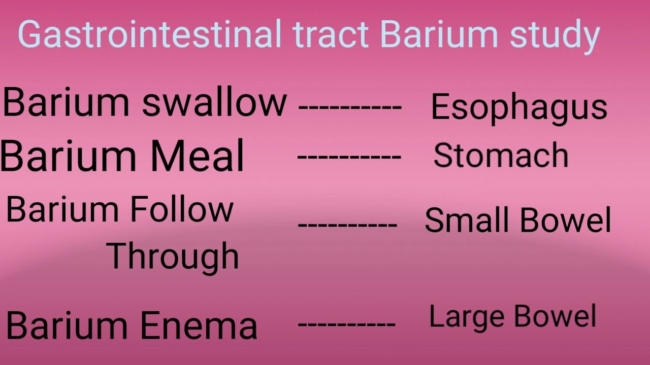 Gastrointestinal Tract Barium Study Barium Swallow Meal Follow gastrointestinal-tract-barium-study-barium-swallow-meal-follow