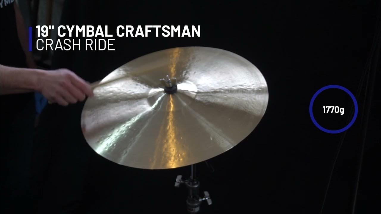 19" Cymbal Craftsman Crash Ride - YouTube