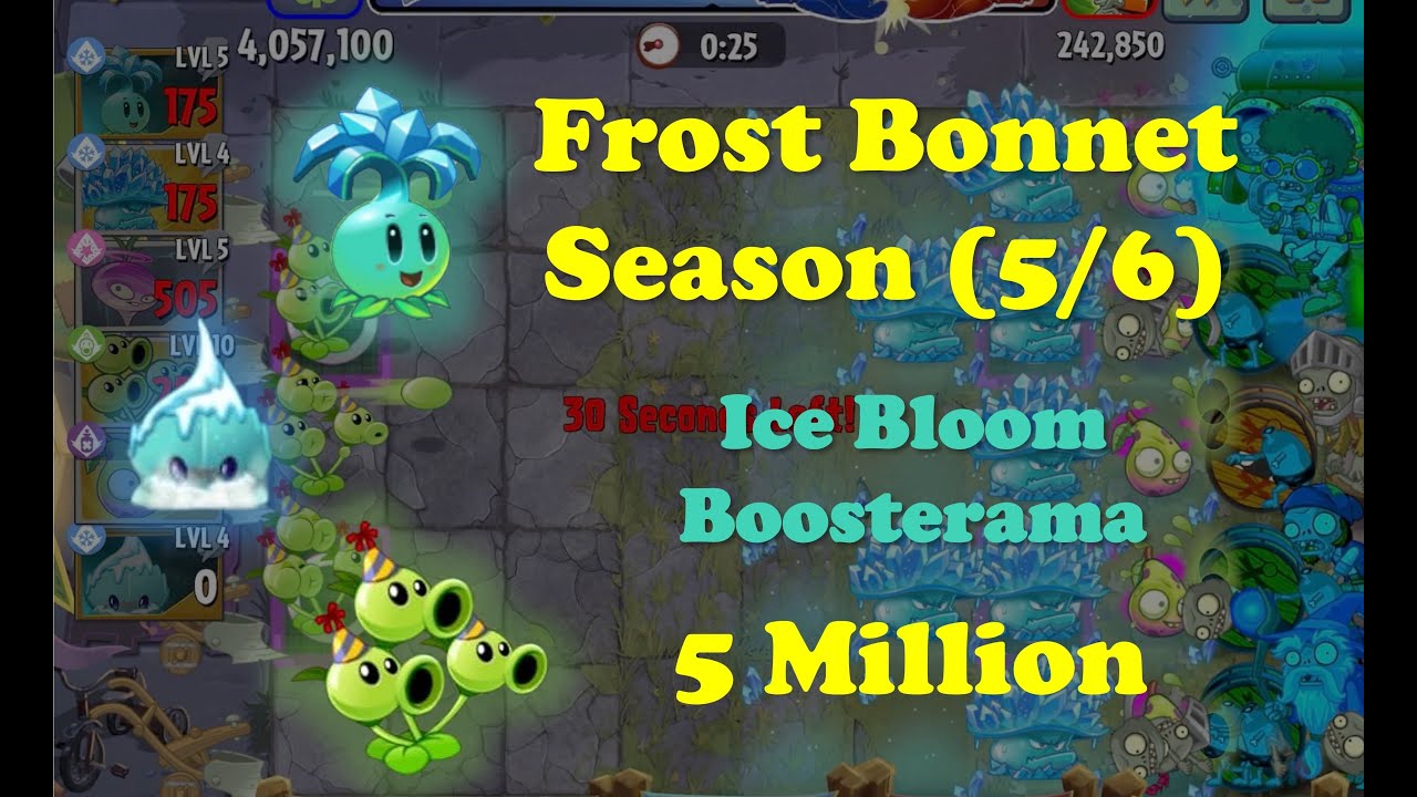 Plants vs Zombies 2, Frost Bonnet Season (5/6), Ice Bloom Boosterama ...