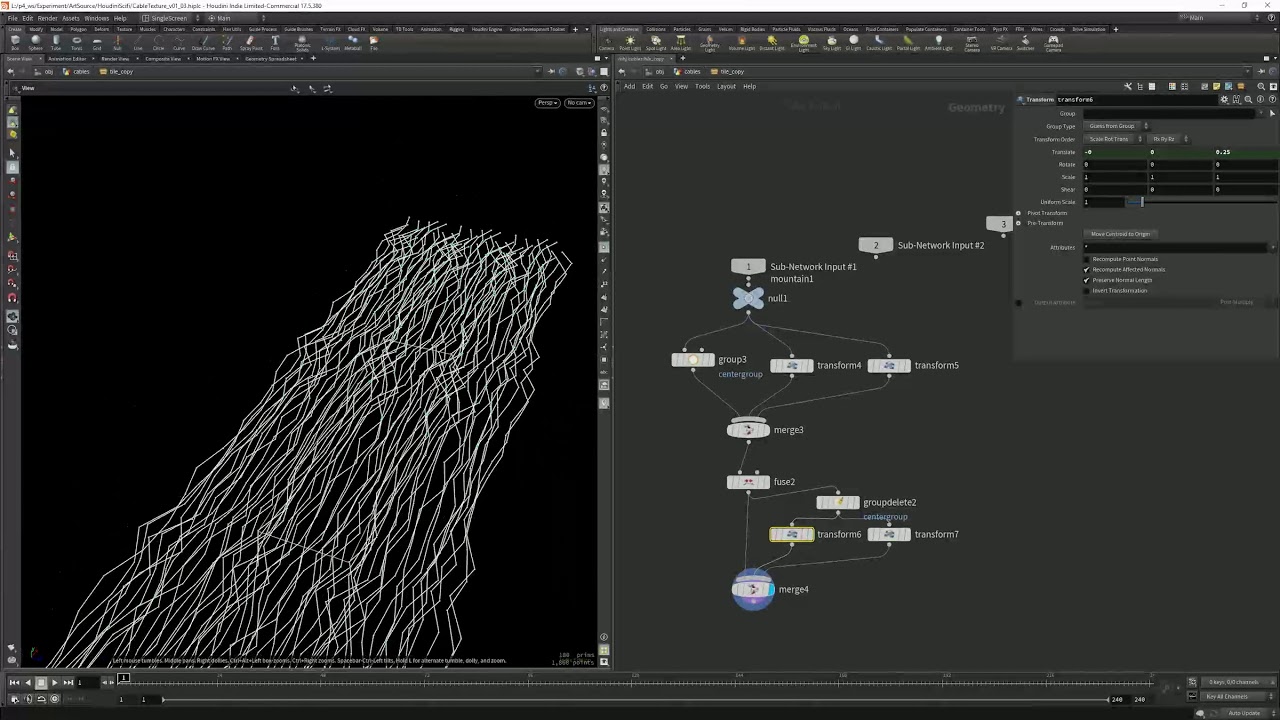 Houdini Tutorial - Bundle of Wires that tiles - YouTube