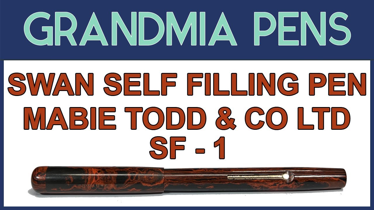 SWAN MABIE TODD SF-1 SELF FILLING PEN - YouTube