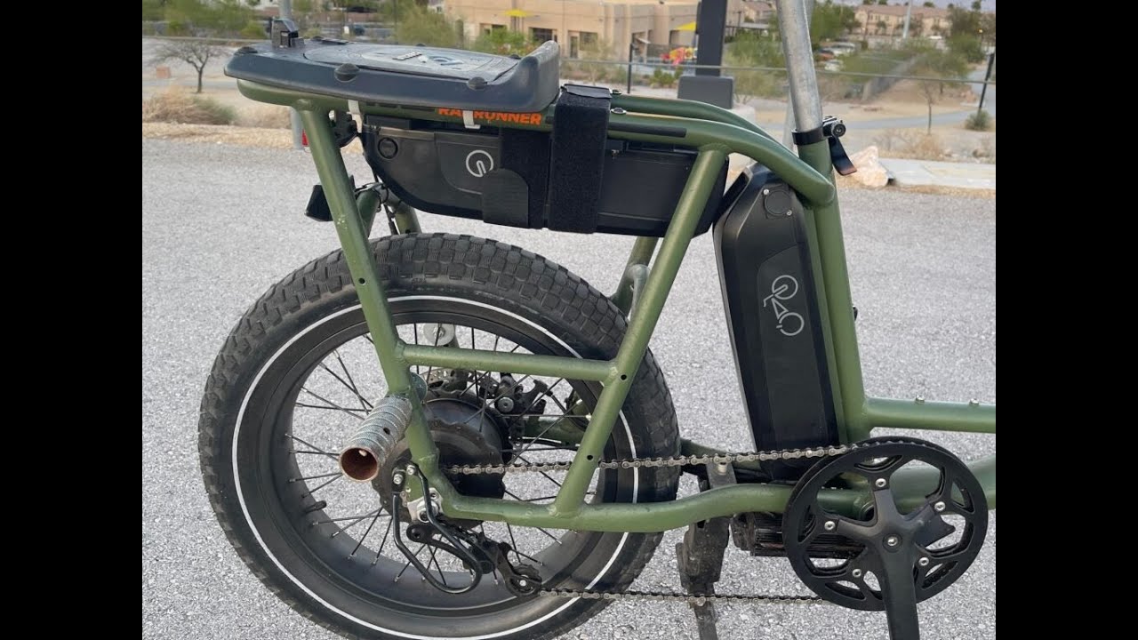 Rear Under Rack Battery Mount for Rad Power Bikes RadRunner & RadRunner ...