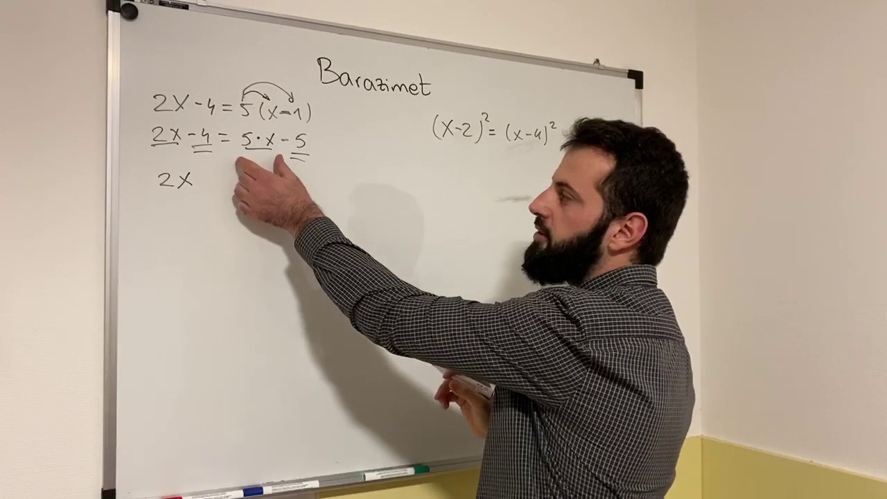 Barazimet, zgjidhja e barazimeve 4 - YouTube