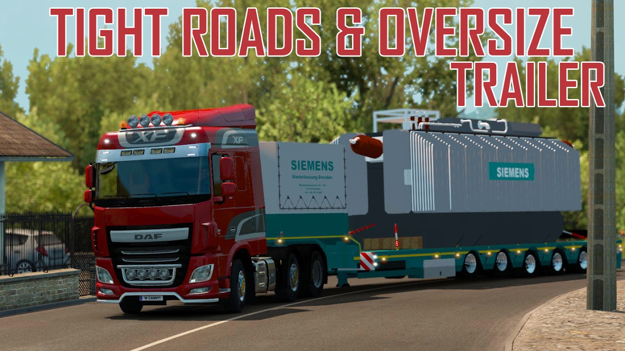 ETS2 OVERSIZE LOAD part 2 (Euro Truck Simulator 2) - YouTube