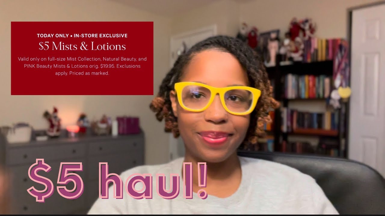 Victoria's Secret PINK $5 FULL SIZE mist & lotion Sale HAUL | 5 dolla ...