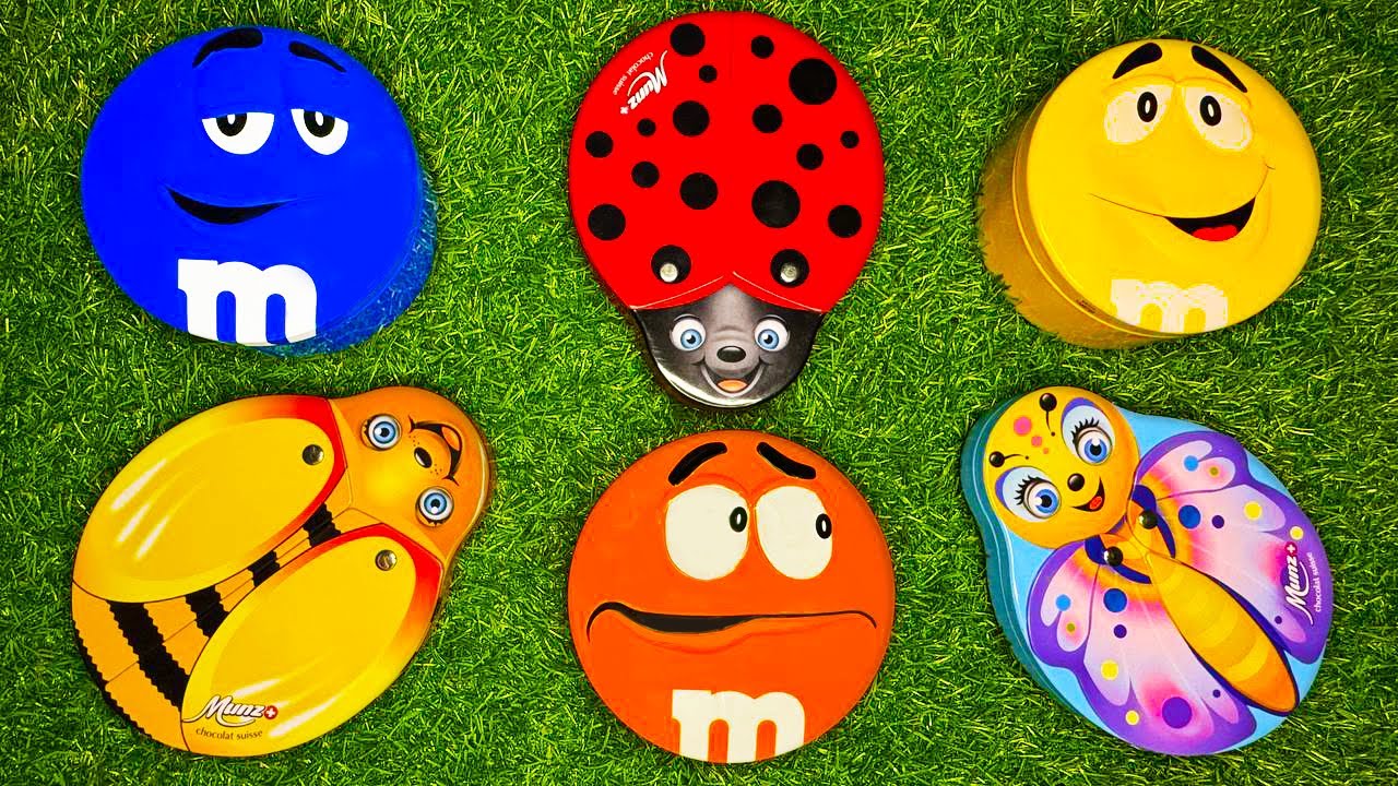 5 Minutes Satisfying with Relaxing Unboxing Vibrant M&M'S & Sweet Munz ...
