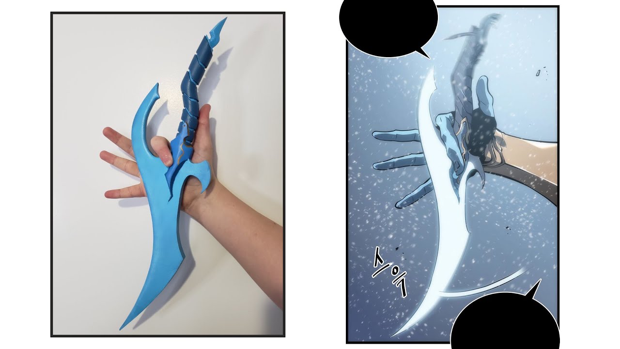 3D Printed Baruka's Dagger from Solo Leveling, Version 2 (Solo Leveling ...