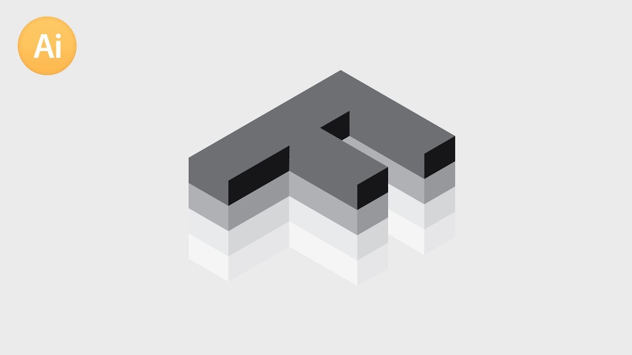 ISOMETRIC Lettering Is Rewarding!! (Illustrator Isometric Tutorial ...