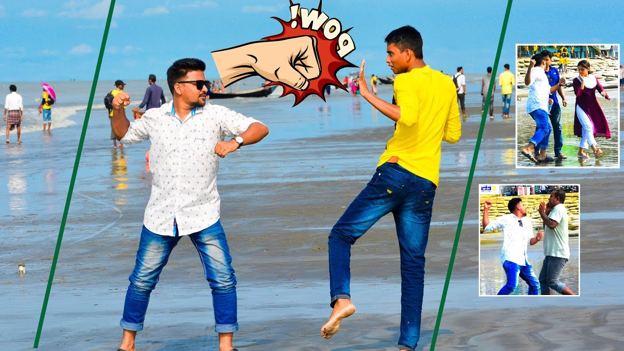PUNCHING SCARE PRANK In Sea Beach | 😲😲 Prank Gone Wrong | Pranks In ...