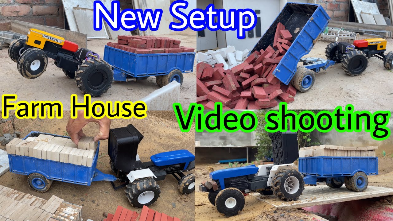 Video shooting with rc Tractor Models diy mini farm house - YouTube