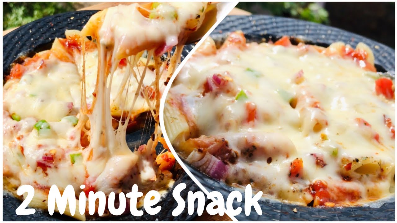 Pasta Pizza Recipe | Pasta Recipes | Evening Snacks Recipe | Cheese ...