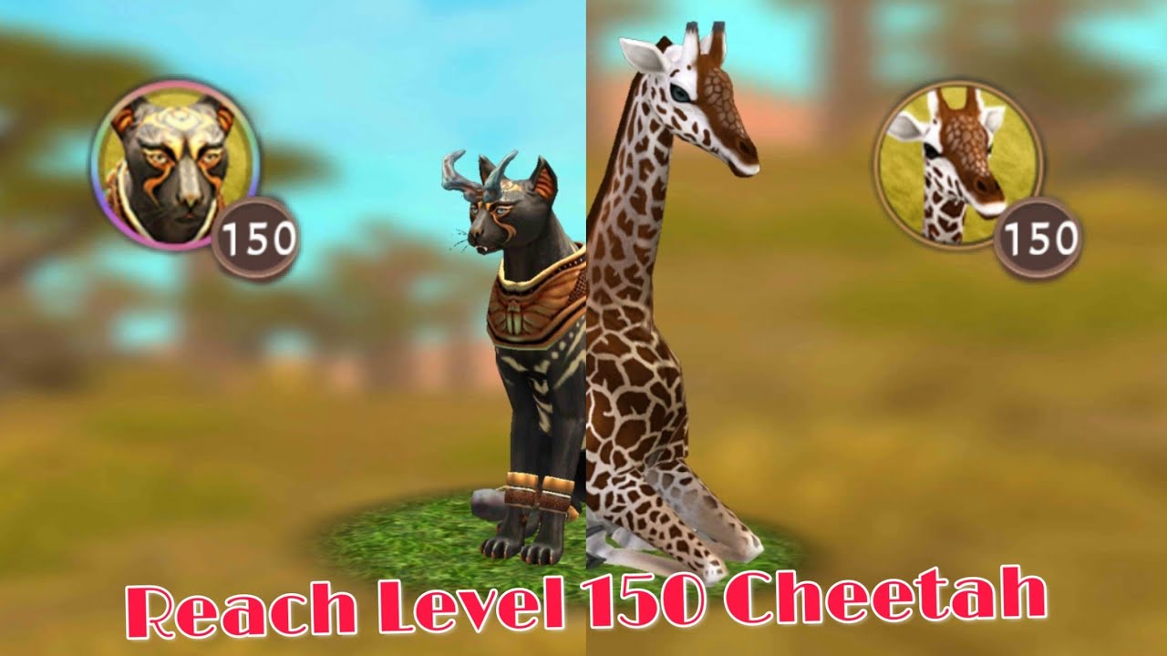 WildCraft: Reach Level 150 Cheetah (Giraffe transformation) - YouTube