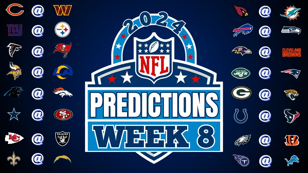 Week 8 NFL Predictions #nfl #nflpredictions #football #week8 - YouTube