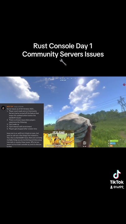 Rust Console Day 1 community server issues..#shorts #rust #rustconsole - YouTube