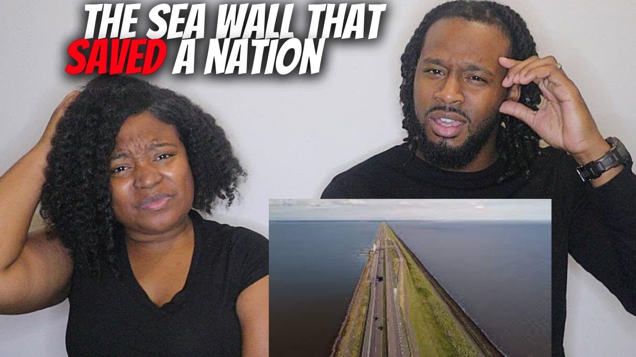 THE NETHERLANDS🇳🇱 BUILT THIS?! Americans React" The Sea Wall That Saved ...