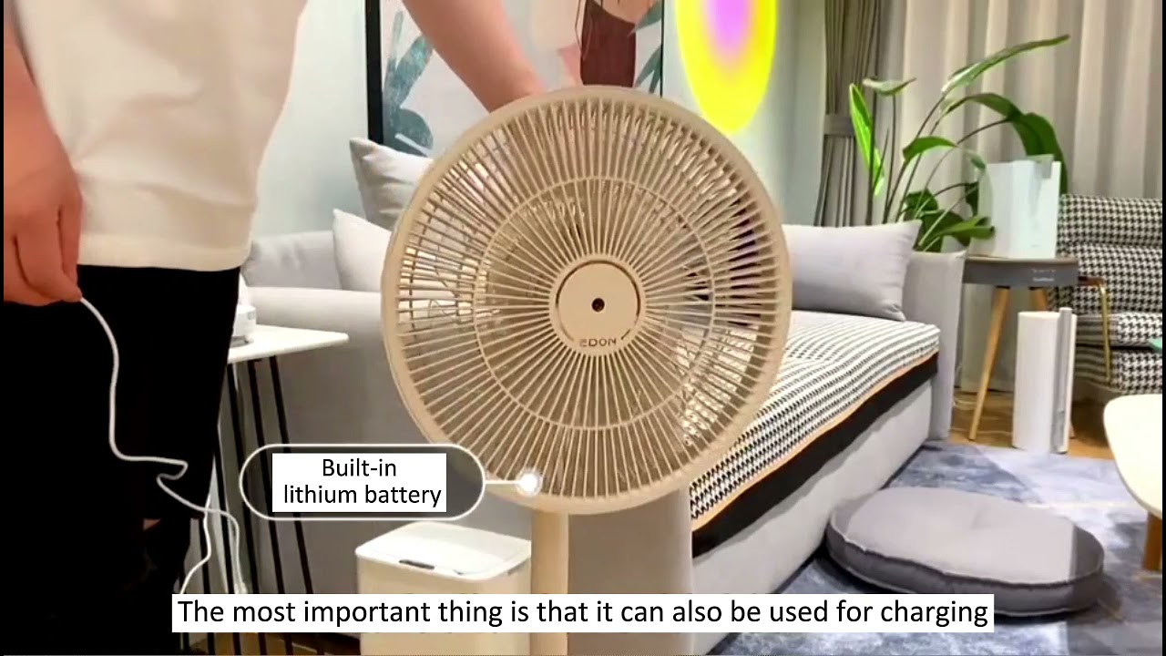 EDON Storage Stand Fan E909 - YouTube