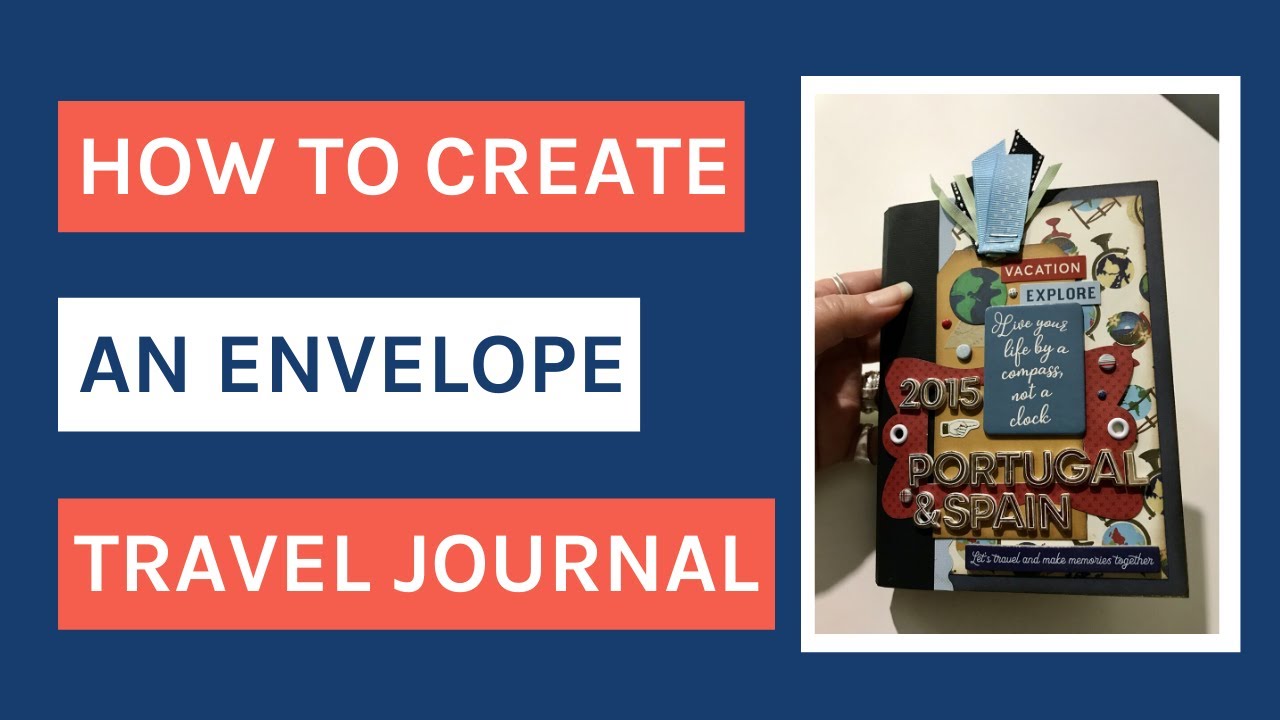 How to Create an Envelope Travel Journal - YouTube