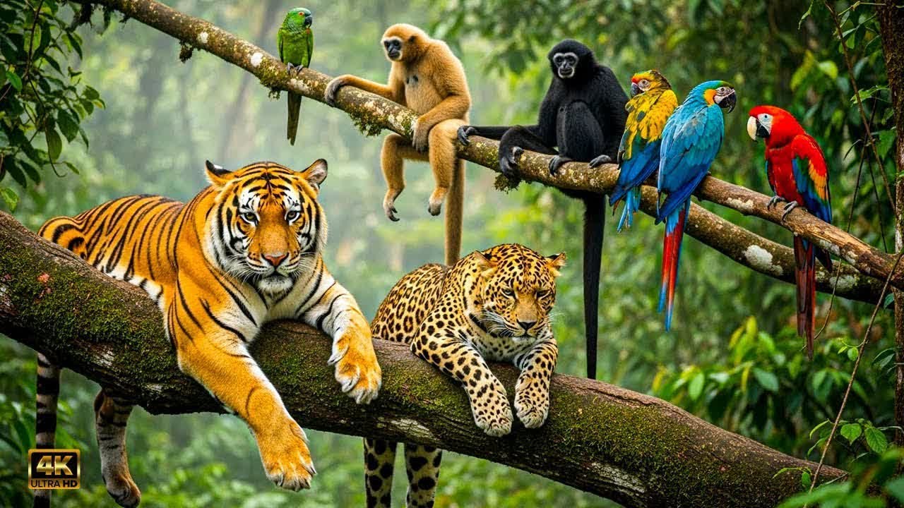 Amazon Wildlife 4K: Animals That Call The Jungle Home | Nature ...