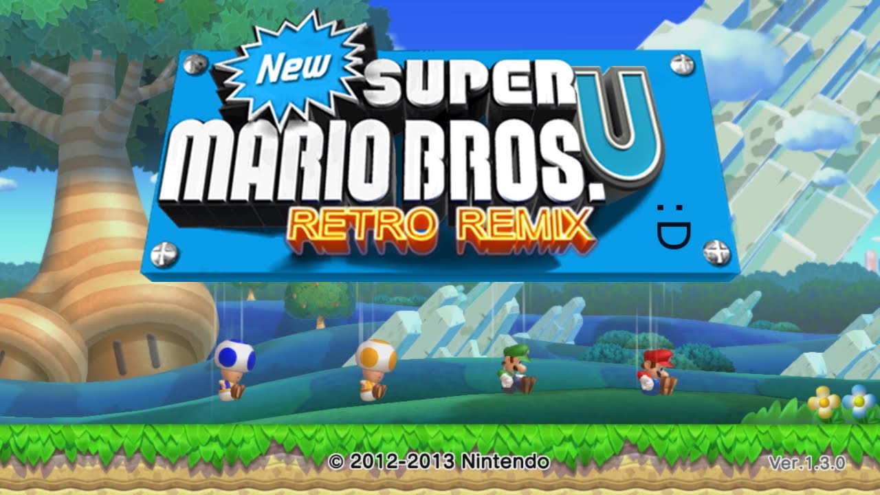 New Super Mario Bros U Retro Remix 100% Complete - YouTube