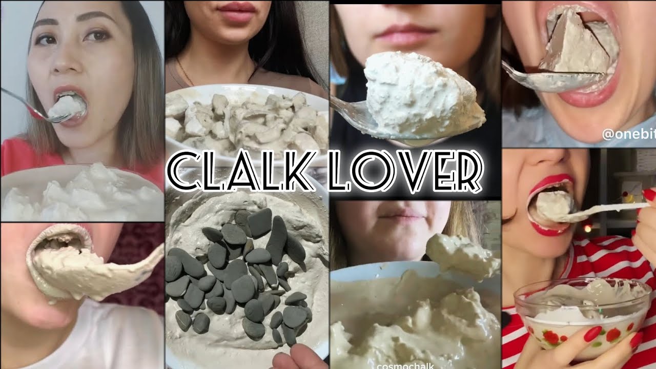 ASMR Ch*lk Porridge 🤍 | soft crunches |Cla-lk lover | - YouTube