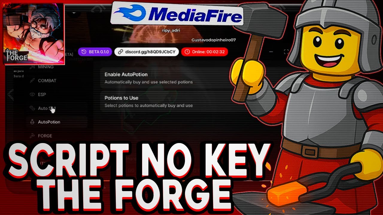 The Forge SCRIPT SEM KEY - DUPE SPINS, INSTANT FORGE, AUTO FARM, MACRO ...