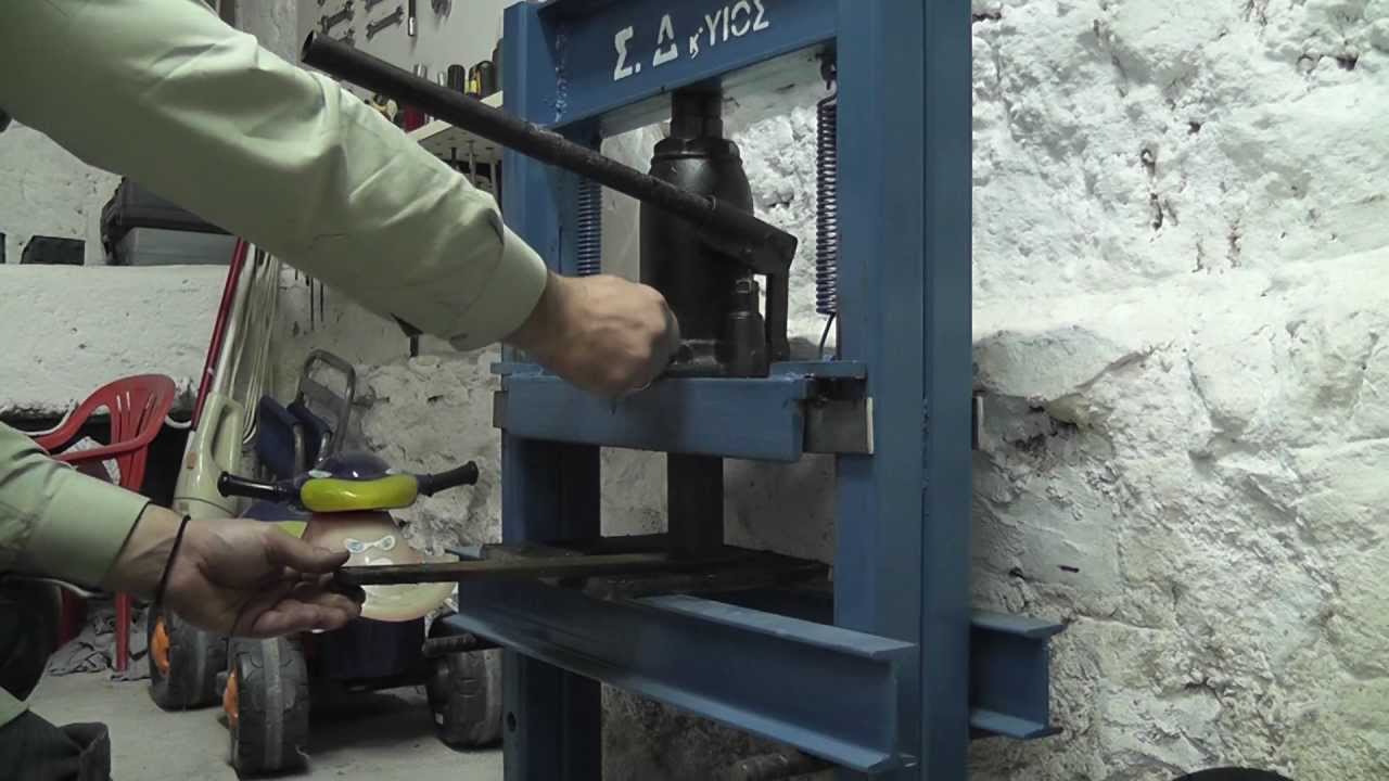 κατασκευη πρεσσας 20τ . Hydraulic Press - YouTube