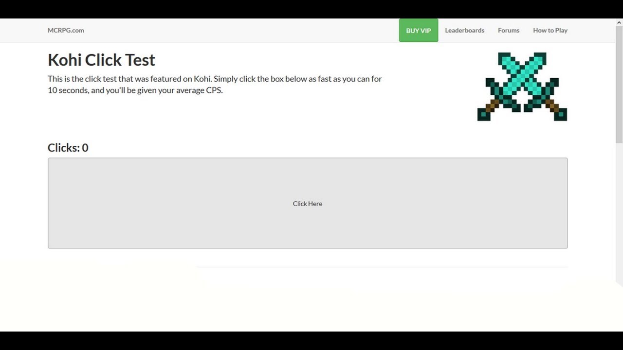 Comment faire 30CPS au Kohi Click Test (Hack ?!!) + Présentation de ...
