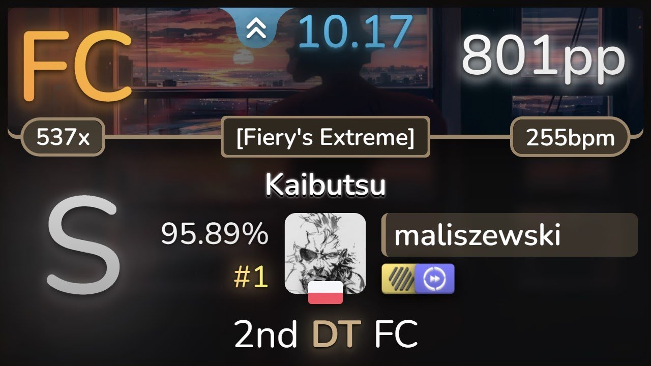 10.2⭐ maliszewski | YOASOBI - Kaibutsu [Fiery's Extreme] +HDDT 95.89% ...