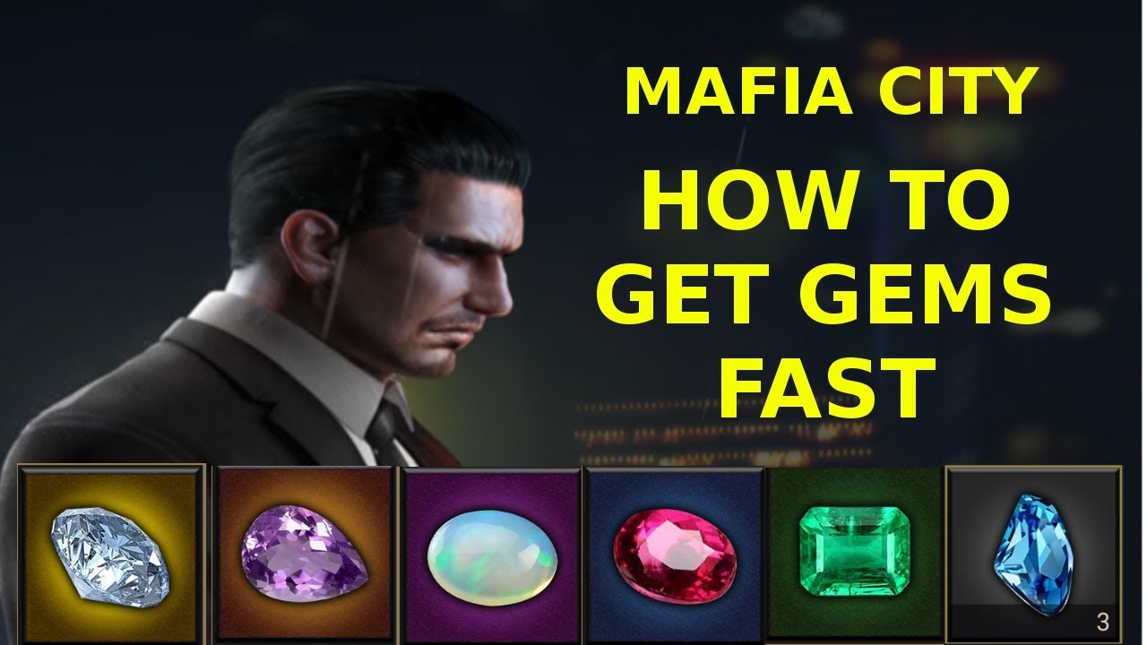 Mafia City - How to Get Gems Fast (Including golden gems) - YouTube
