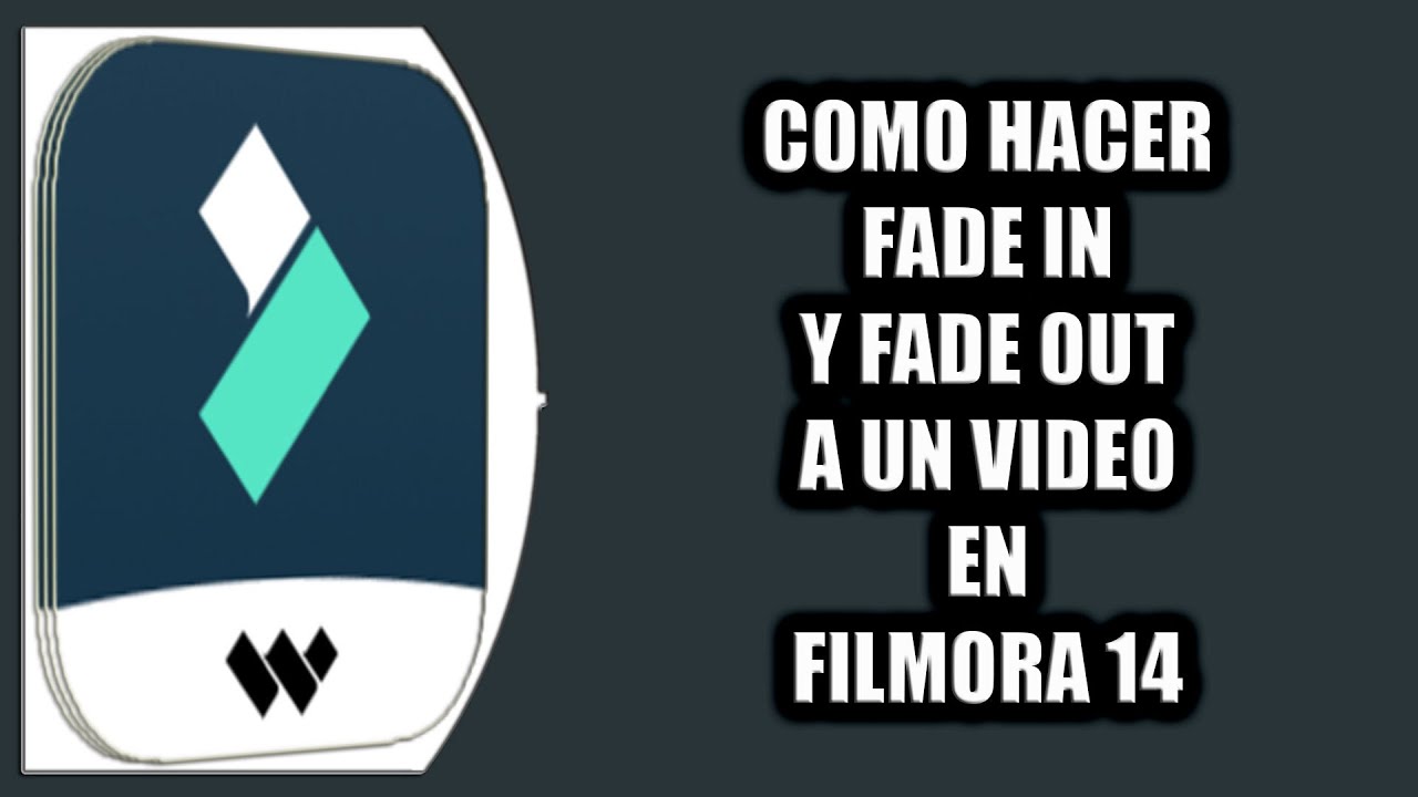 Cómo hacer fade in y fade out a un video en Filmora 14 - YouTube