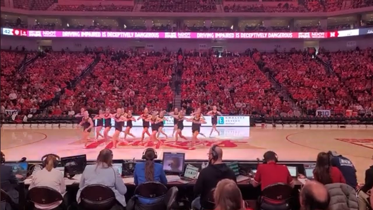 The Scarlets Dance Team Nebraska Women's Basketball 2023-24 - YouTube