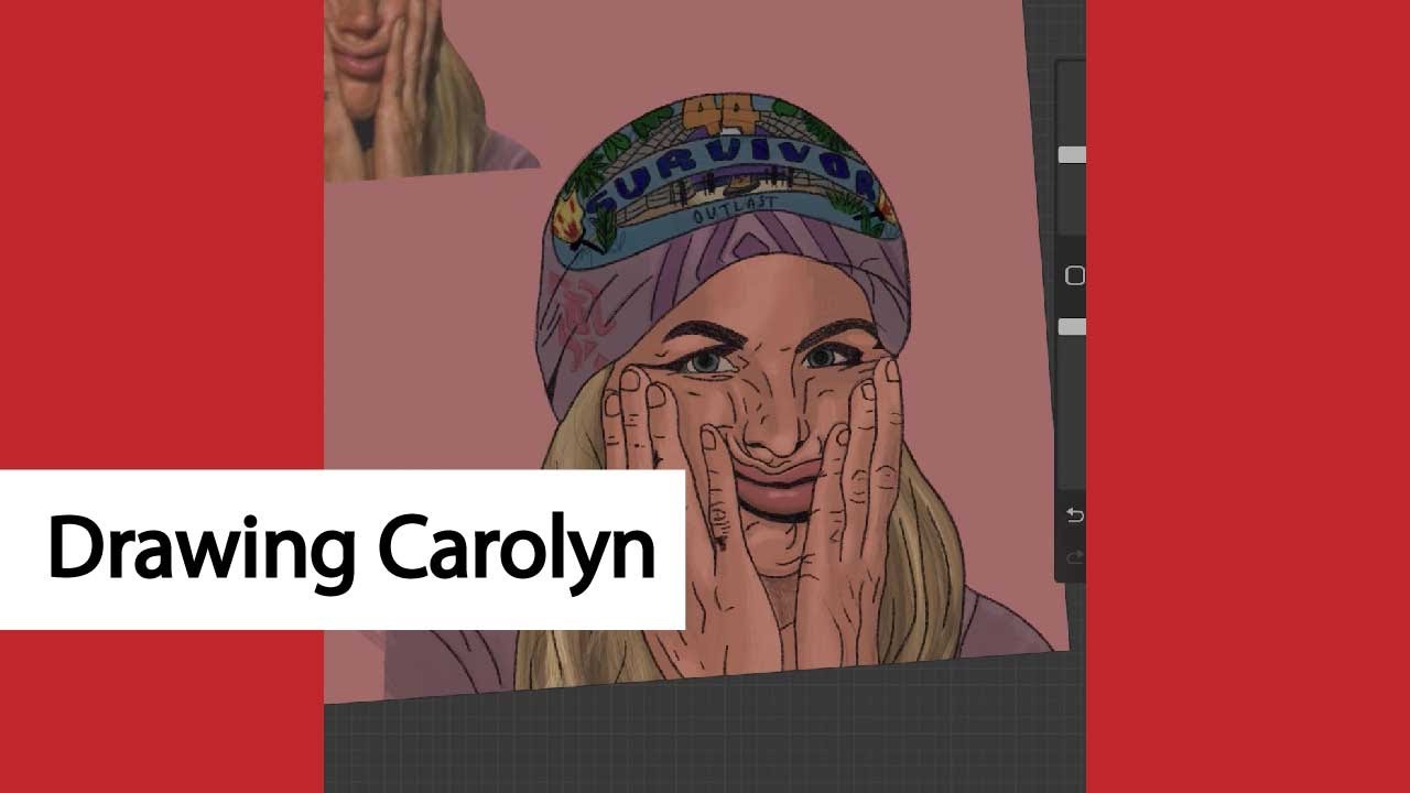 Outlining drawing of Carolyn from Survivor 44 - YouTube