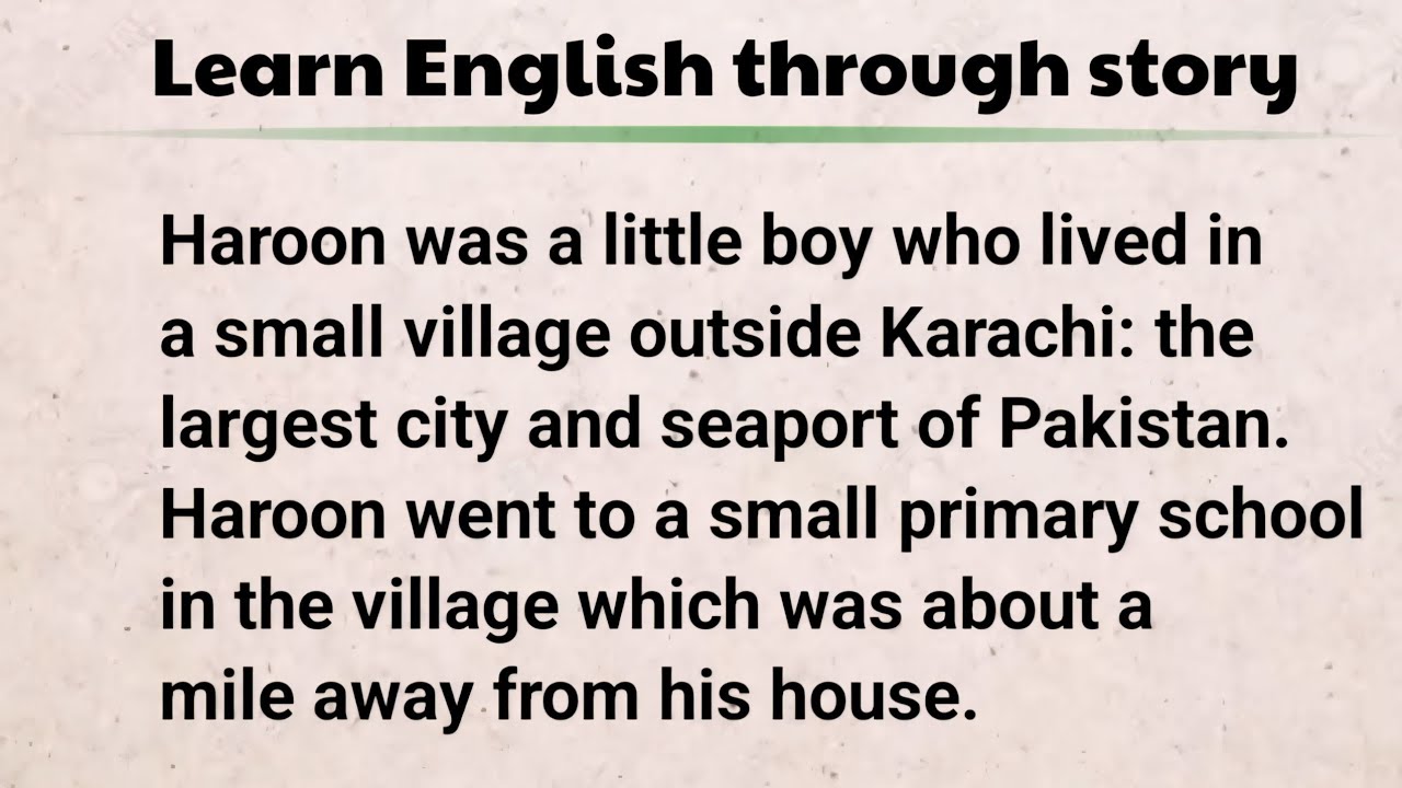 improve your English through story 🔥🔥 English Story for practice ...