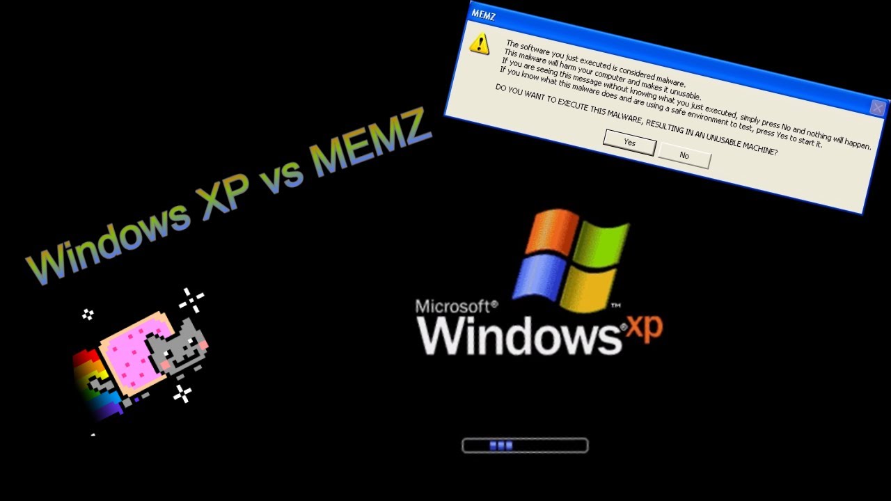 Windows XP vs MEMZ - YouTube