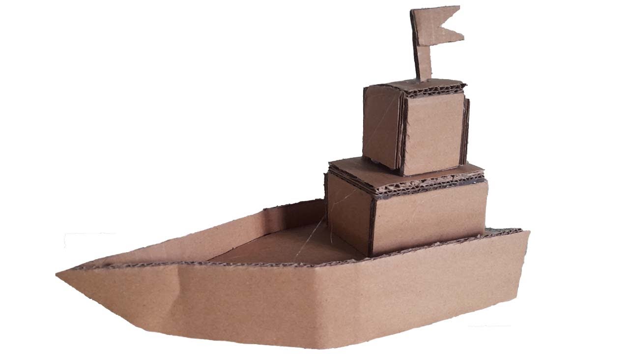 How to make ship with cardboard. #veryeasy - YouTube