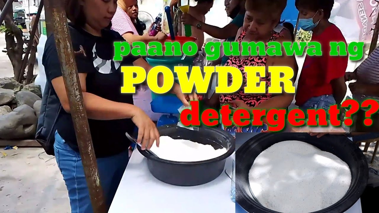 paano gumawa ng powder detergent #ariel powder detergent - YouTube