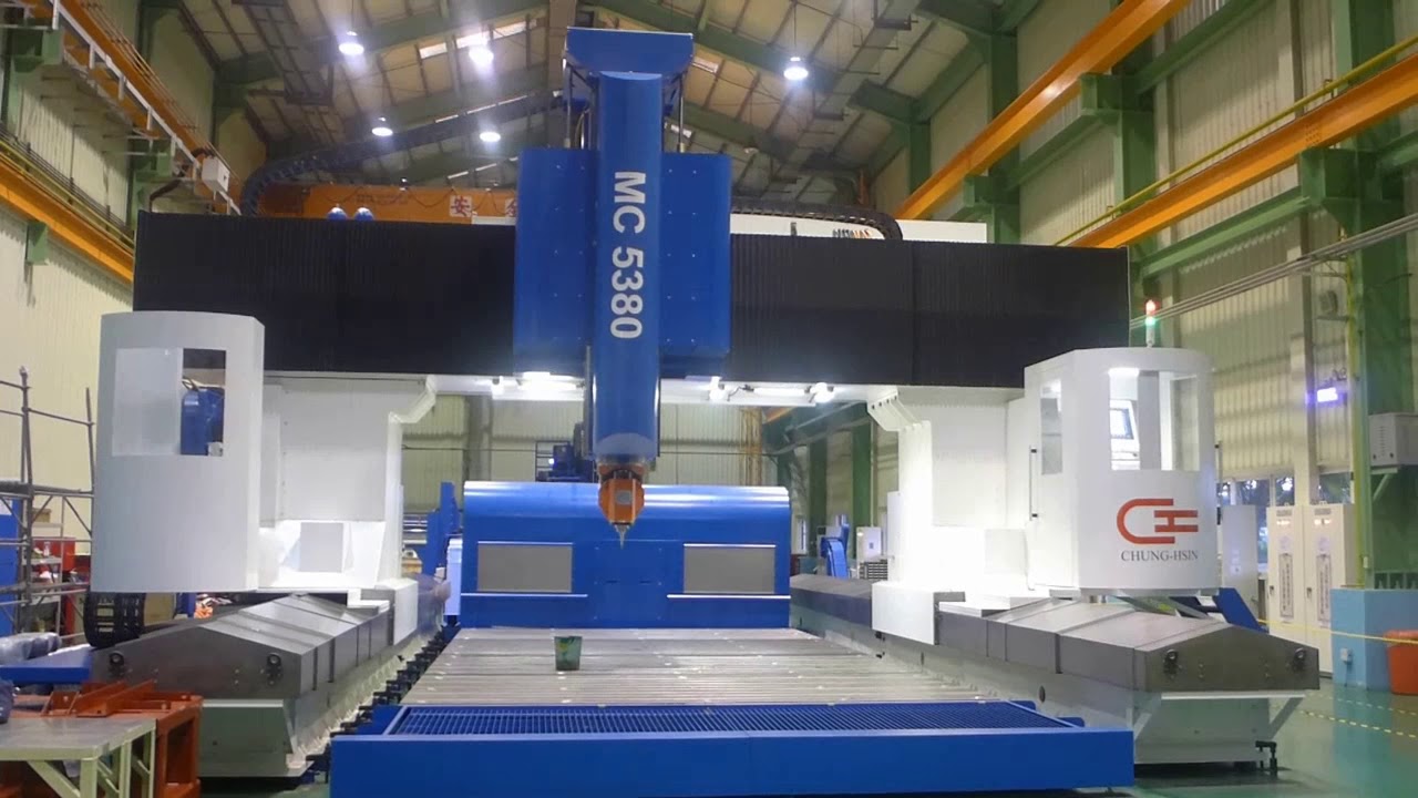 Loader-Moving column type 5-axis machine centre - YouTube