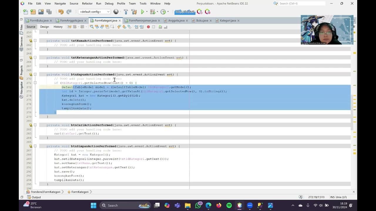 PBO Kuis 2 – CRUD GUI dengan Java. - YouTube