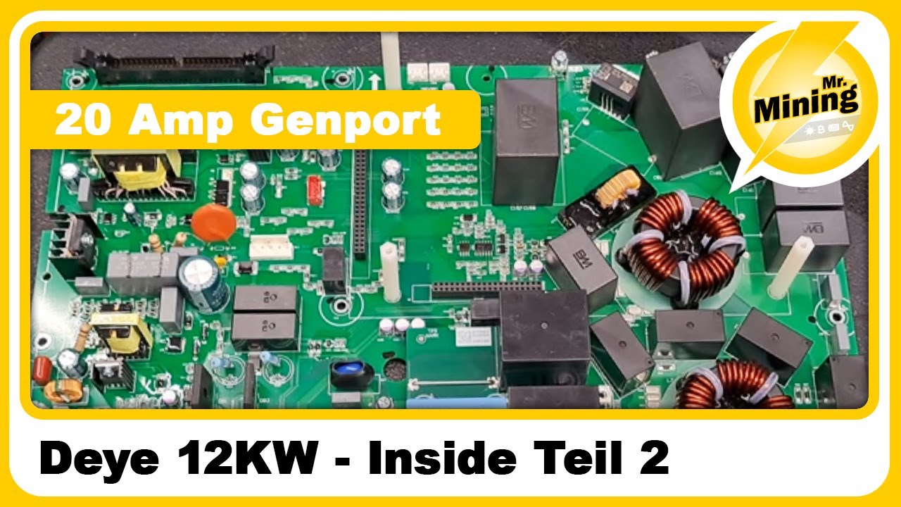 Achtung nur 20 Ampere auf den Genport geben! Deep Inside Deye Hybrid ...