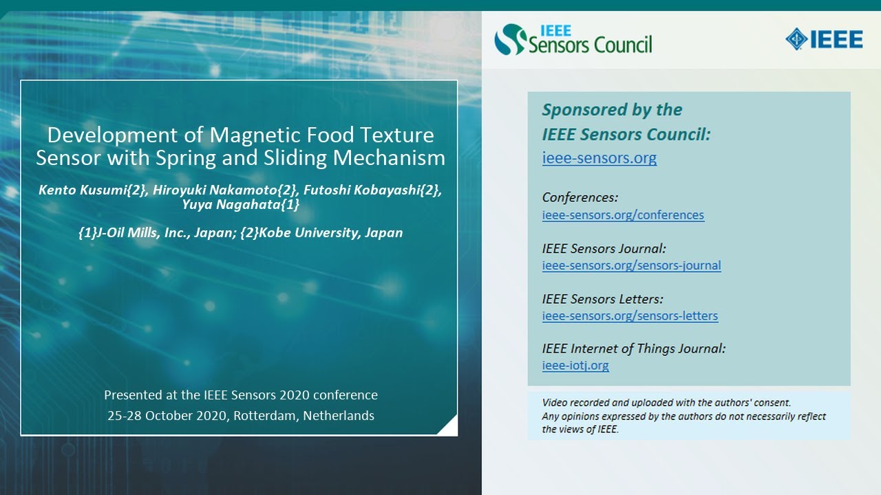 Development of Magnetic Food Texture Sensor with Spring and Sliding ...